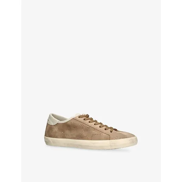 GOLDEN GOOSE Super Star Suede Trainers - Beige