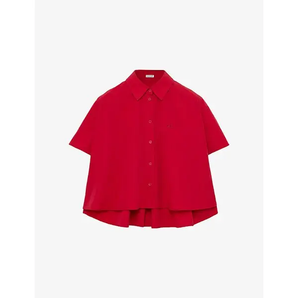 Loewe Short Sleeve Trapeze Shirt - Red