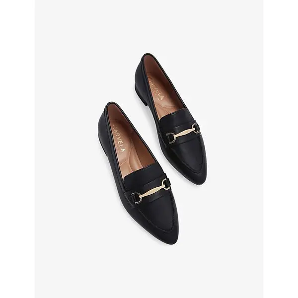 Carvela Passo Leather Loafers - Black