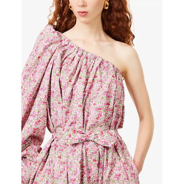 NACKIYE Antiparos Bow-belt Cotton Maxi Dress