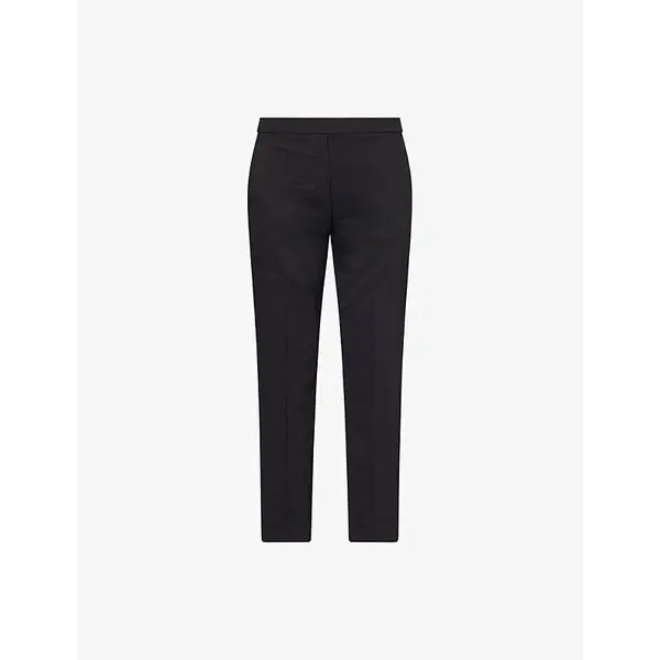 Theory Treeca Pull-on Linen-blend Cropped Trousers