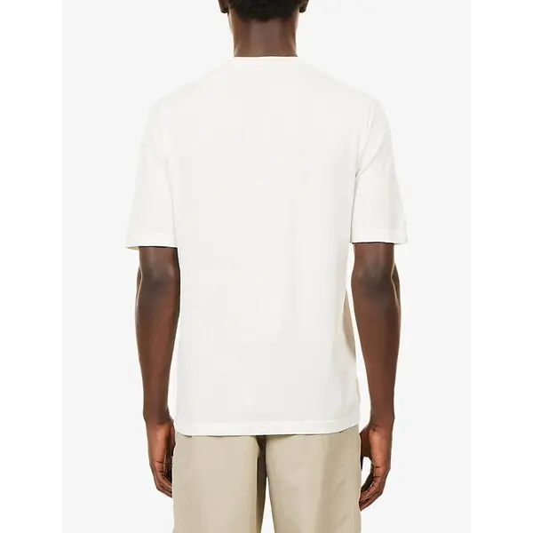 Simkhai Duke Crewneck Silk-blend T-shirt - White