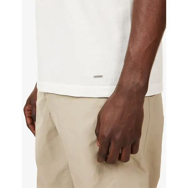 Simkhai Duke Crewneck Silk-blend T-shirt - White