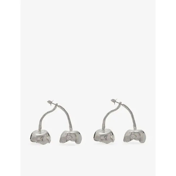 SIMUERO 18ct Yellow Vermeil Cherry Earrings