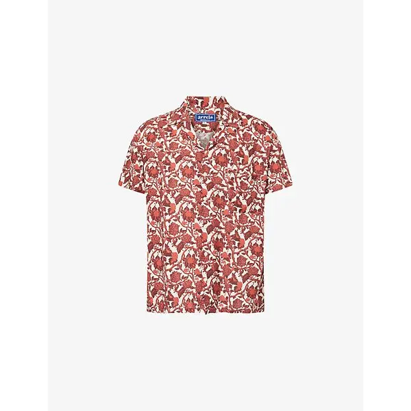 ARRELS BARCELONA Kabak Graphic-print Woven Shirt