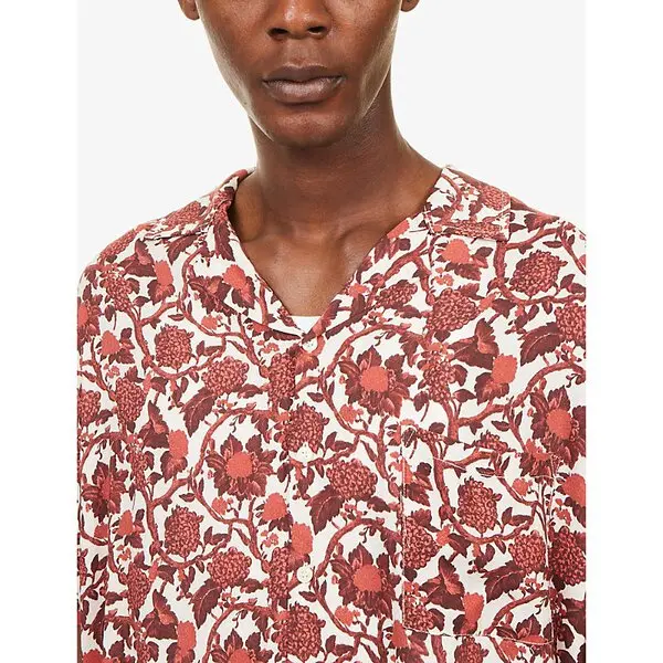 ARRELS BARCELONA Kabak Graphic-print Woven Shirt