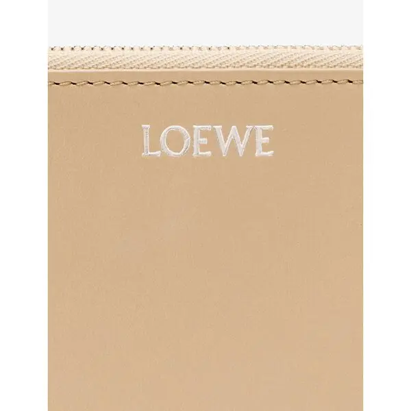 Loewe Knot Coin Leather Card Holder - Beige/lemon