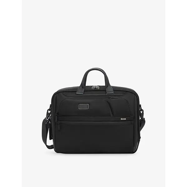 Tumi Alpha 4 Large Nylon Briefcase - Black