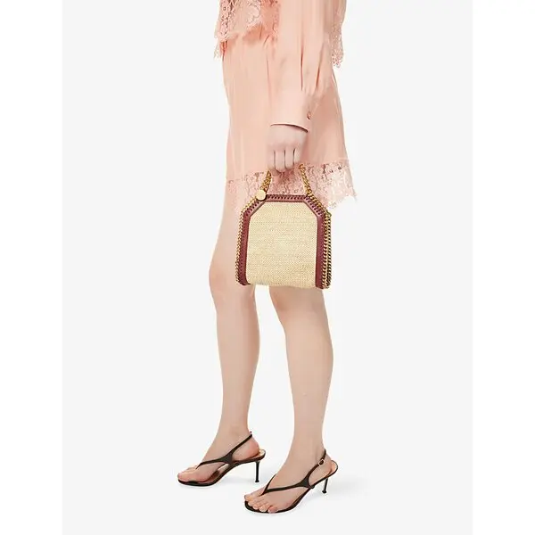 Stella McCartney Falabella Mini Raffia Tote Bag