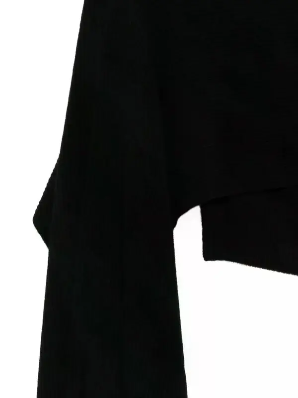 LIMI FEU Ribbed-knit Cropped Sweater