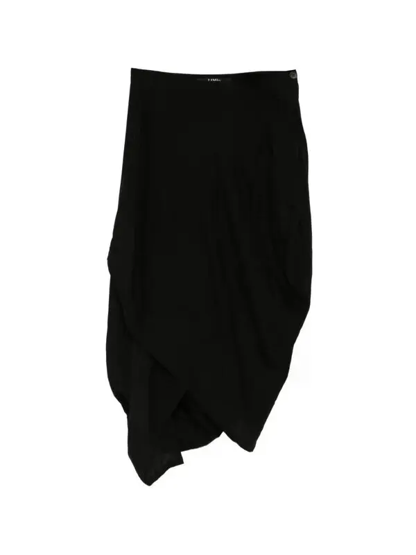 LIMI FEU Asymmetric Draped Skirt - Black