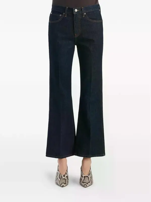 Khaite Clara Cropped Flare Jeans