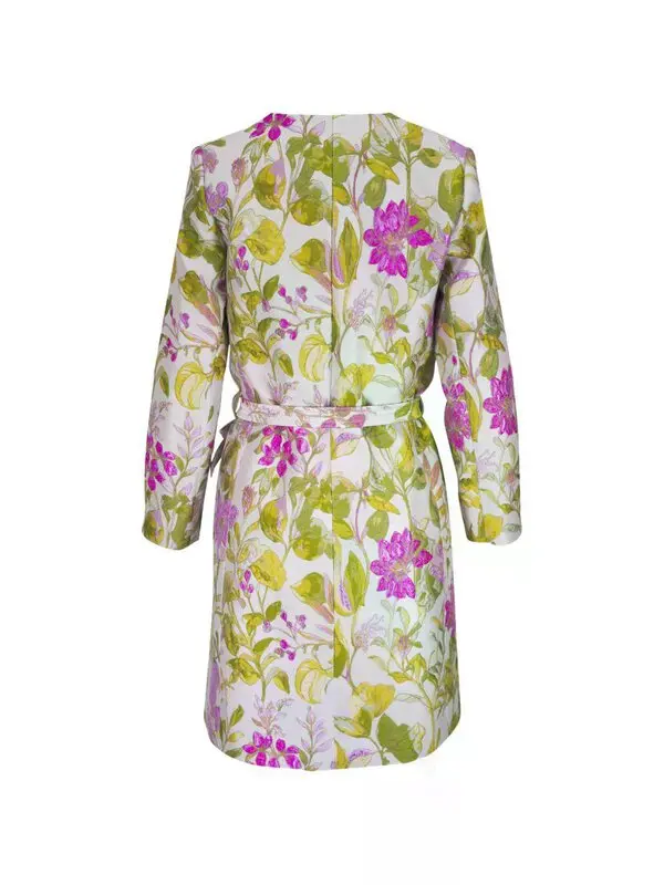 Libertine Floral-print Belted Coat