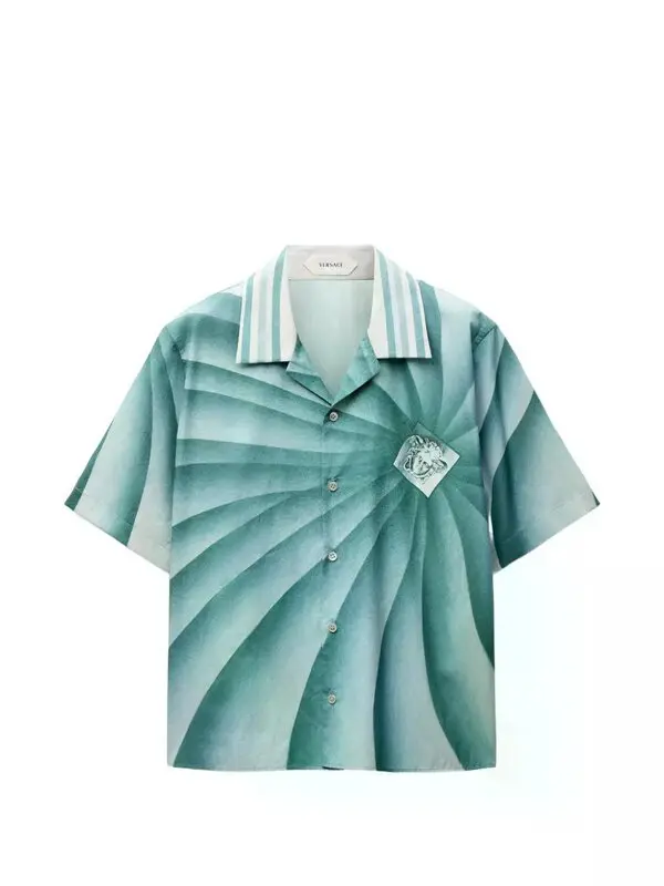 Versace Printed Cotton-poplin Shirt
