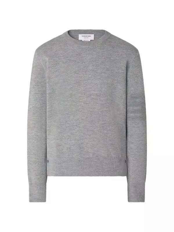 Thom Browne 4-bar Ottoman Milano-stitch Crew Neck Sweater
