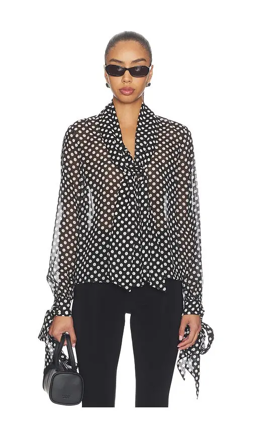 FRAME The Nouvelle Polka Dot Blouse - Multi