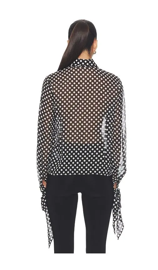 FRAME The Nouvelle Polka Dot Blouse - Multi