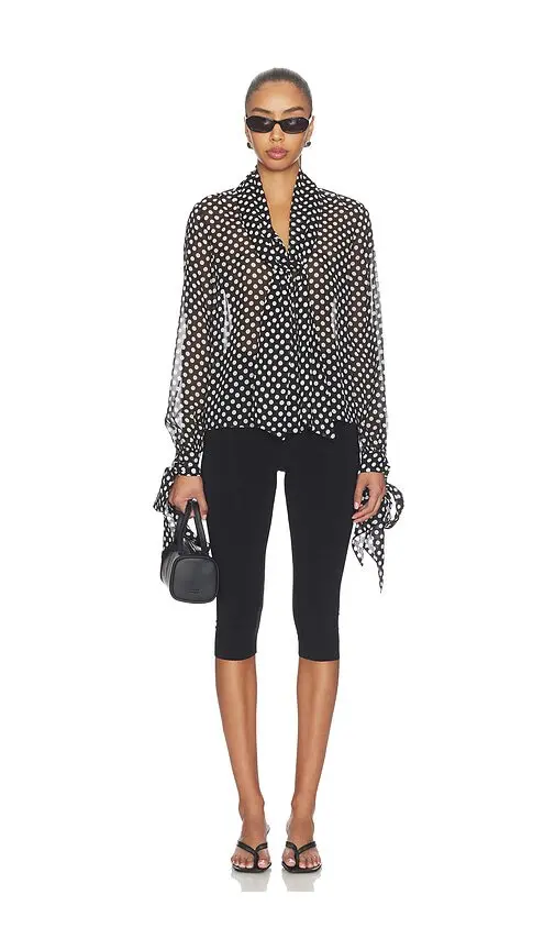 FRAME The Nouvelle Polka Dot Blouse - Multi