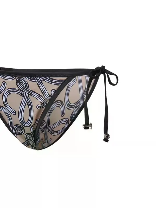 Loewe Anagram Print Bikini Bottoms - Neutrals