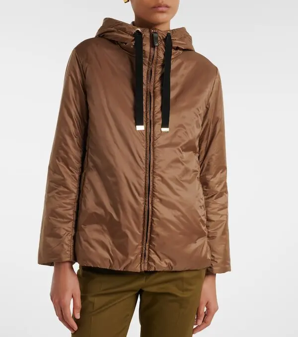 Max Mara The Cube Hooded Jacket - Brown