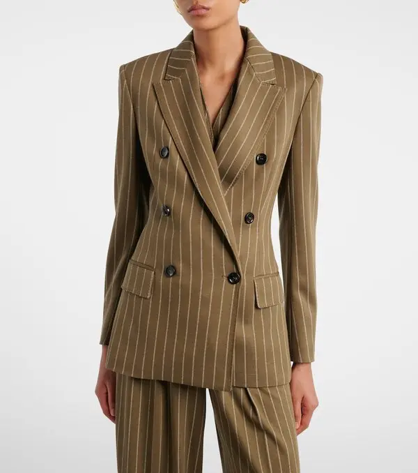 Max Mara Balta Pinstripe Double-breasted Blazer
