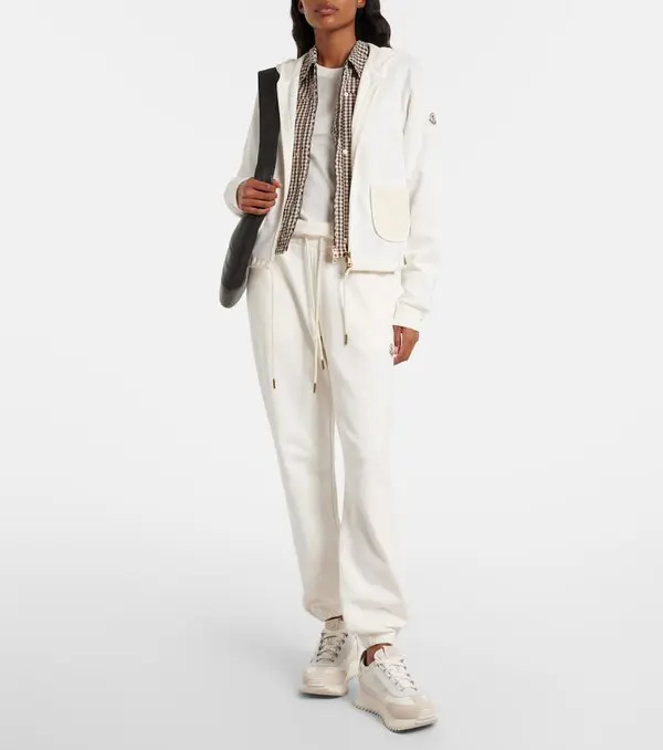 Moncler Cotton Jersey Sweatpants With Drawstring Waist