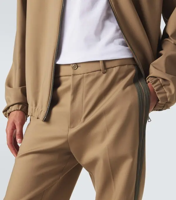Moncler Cotton-blend Straight Leg Trousers