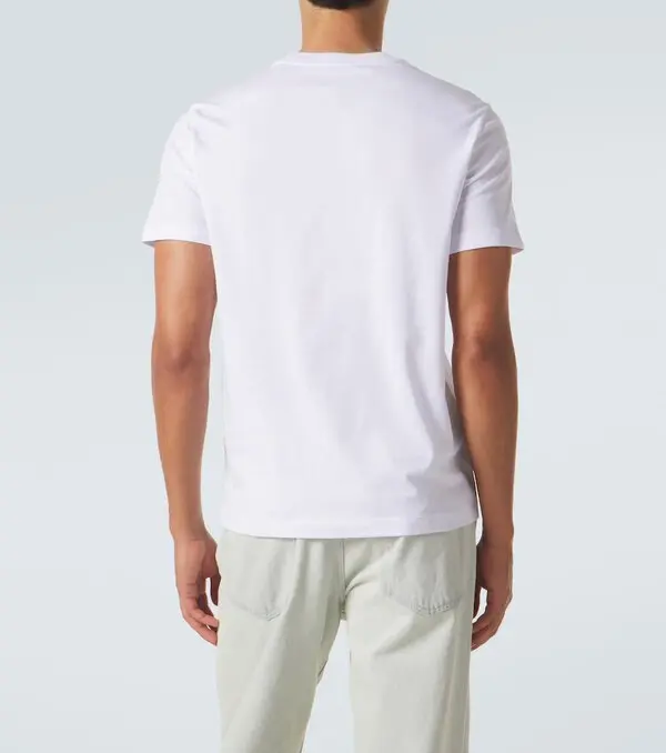 Moncler Set Of 3 Cotton Jersey T-shirts - Multicoloured