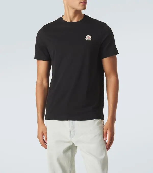 Moncler Set Of 3 Cotton Jersey T-shirts - Multicoloured