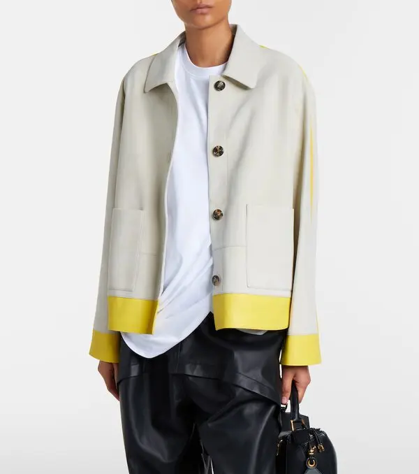 Loewe Suede And Leather Jacket