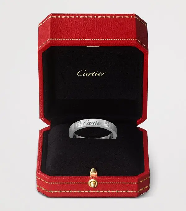 Cartier Platinum And Diamond C De Wedding Band