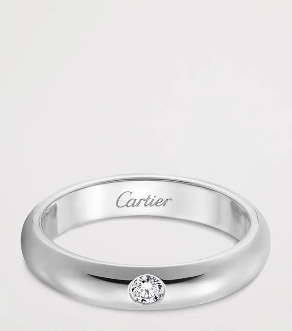 Cartier Platinum And Diamond 1895 Wedding Ring