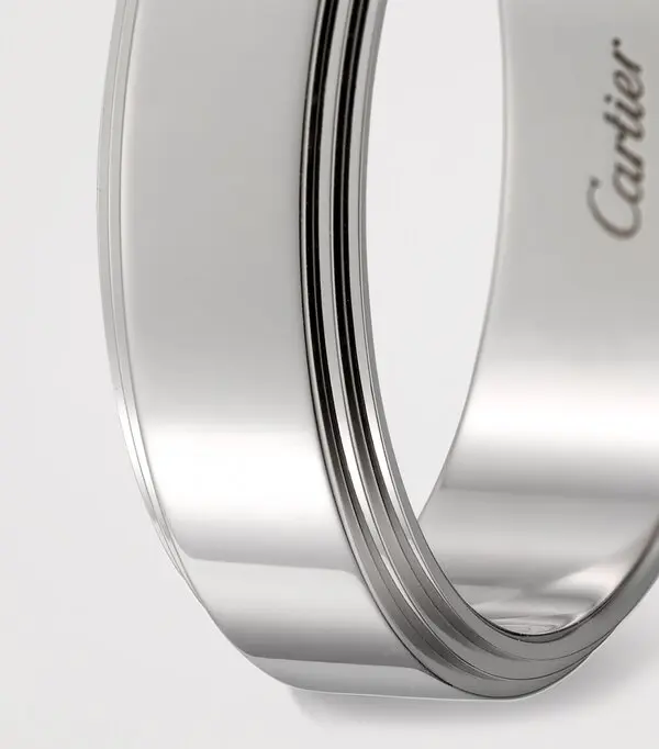 Cartier Platinum And Diamond Wedding Band