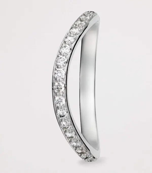 Cartier Platinum And Diamond Trinity Ruban Wedding Band