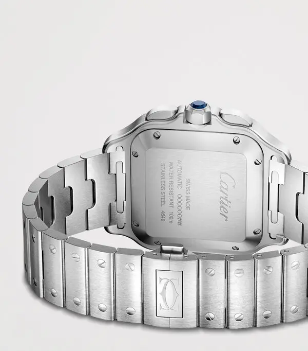 Cartier Santos De Chronograph Watch In Stainless Steel