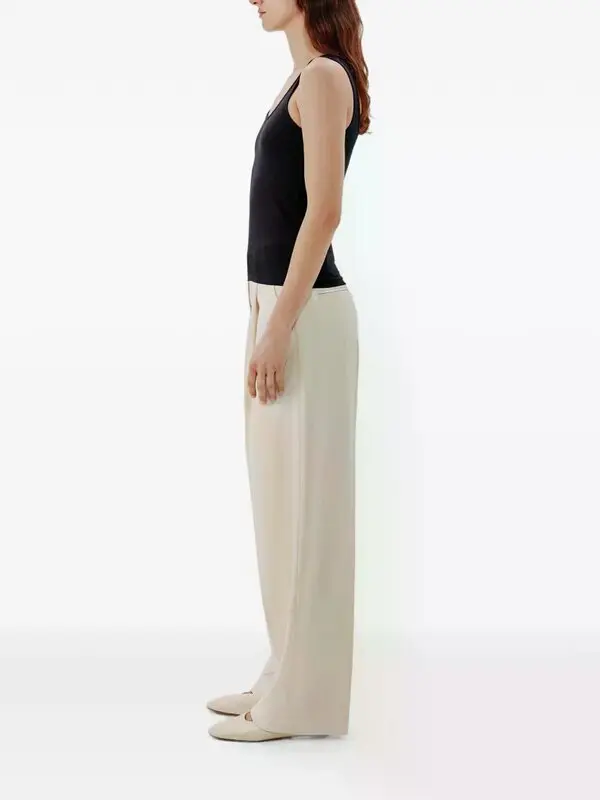 Another Tomorrow Slim-fit U-neck Tank Top