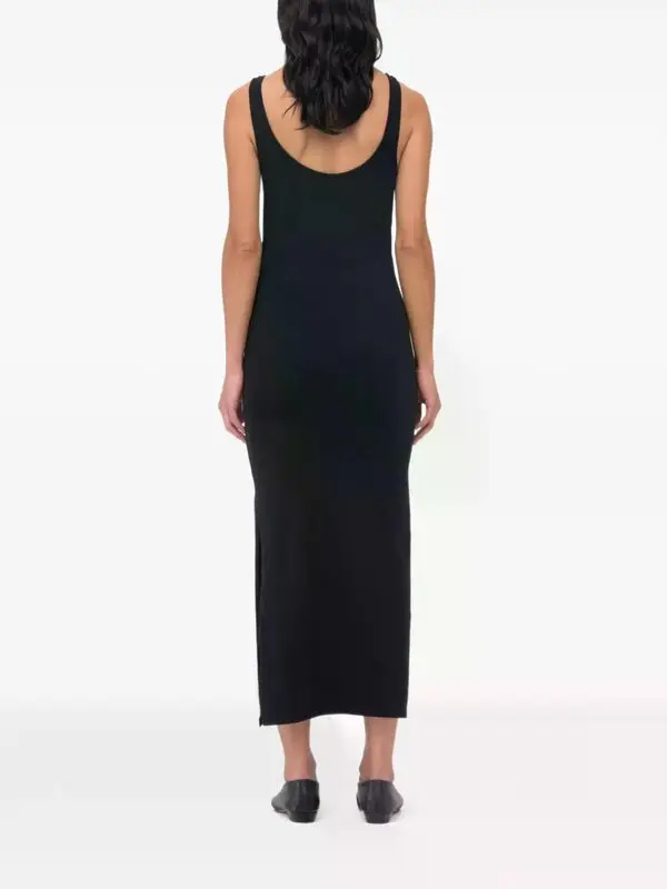 Another Tomorrow Asymmetric Seam Detail Dress