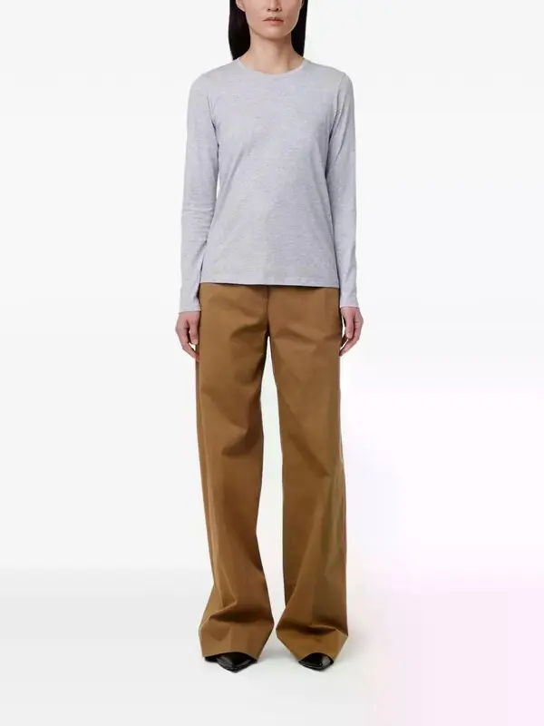 Another Tomorrow Crew Neck Long Sleeve T-shirt