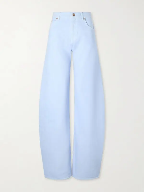 Gabriela Hearst Amoret Mid-rise Wide-leg Jeans - Blue