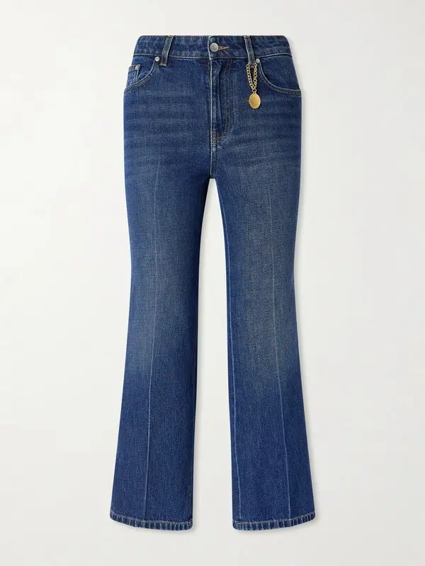 Stella McCartney Mid-rise Cropped Flared Jeans