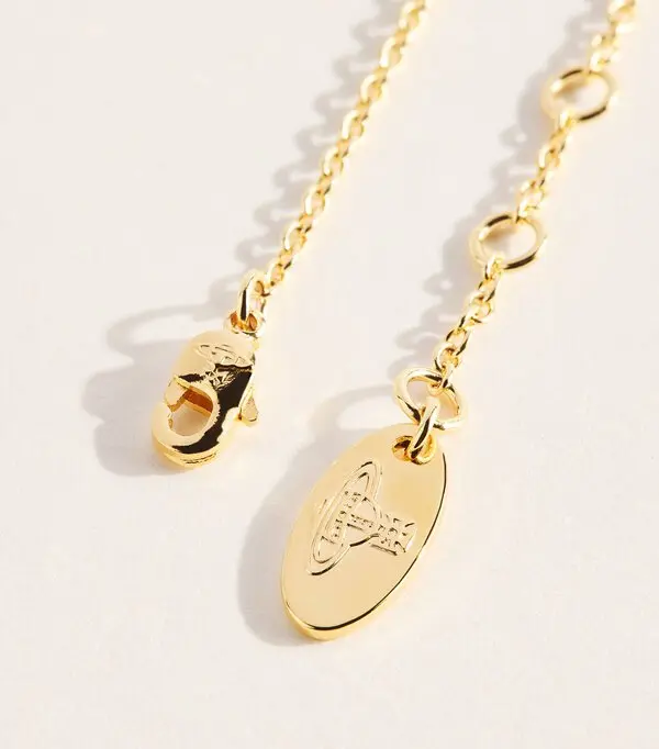 VIVIENNE WESTWOOD Valentina Chain Necklace With Cubic Zirconia