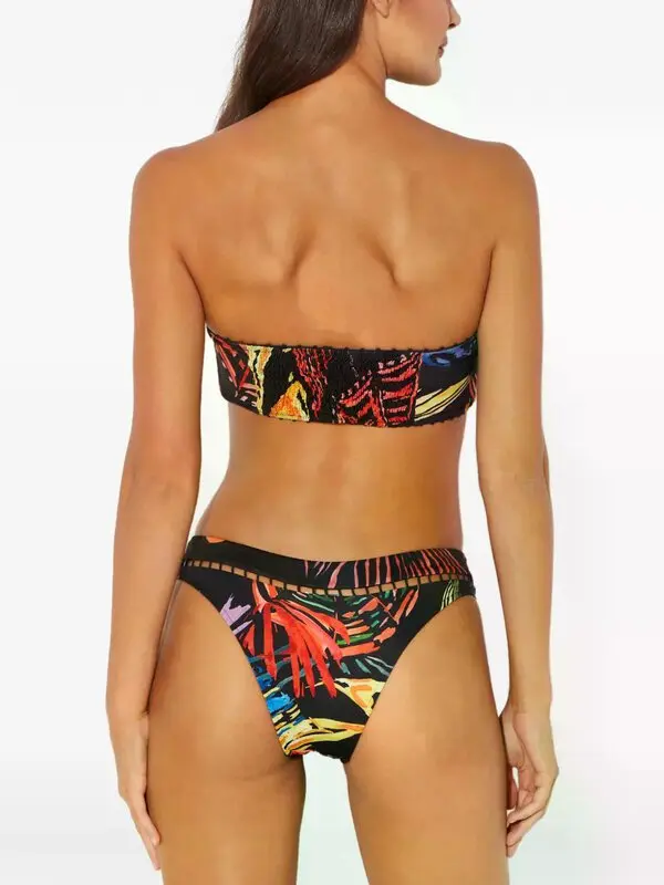 Charo Ruiz Ibiza Cecilia Lace-up Bikini Top - Black