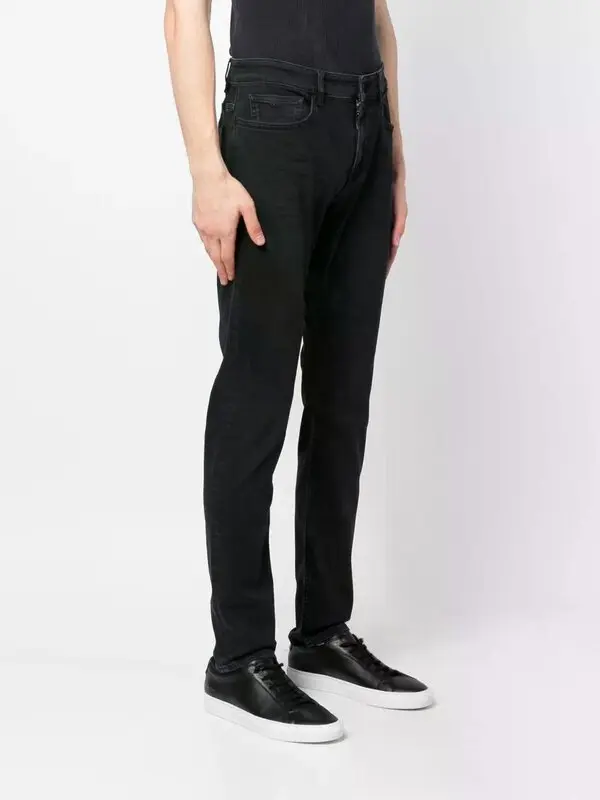 BOSS Mid-rise Slim-fit Jeans - Black