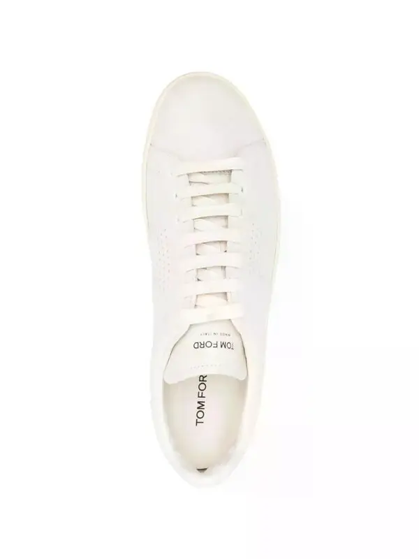TOM FORD Warwick Grain Leather Sneakers - Neutrals