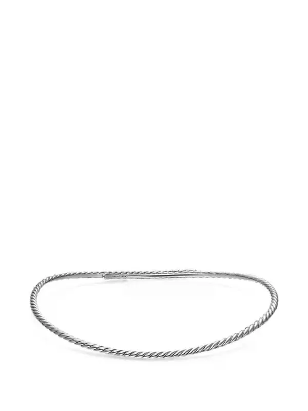 David Yurman Sculpted Cable Flex Necklace - Silver