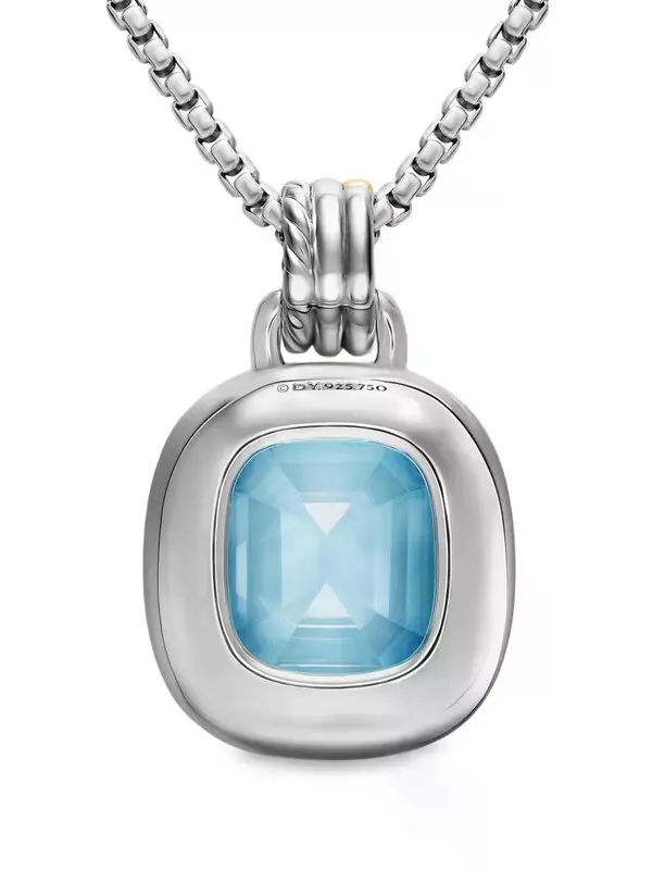 David Yurman Mercer Topaz And Diamond Necklace