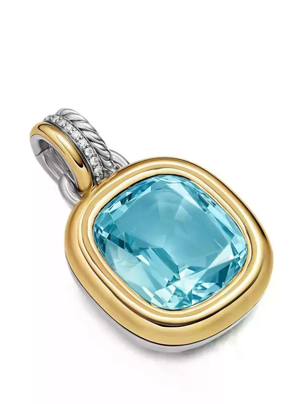David Yurman Mercer Topaz And Diamond Necklace