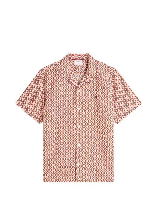 Tommy Hilfiger Geometric-print Short-sleeve Shirt