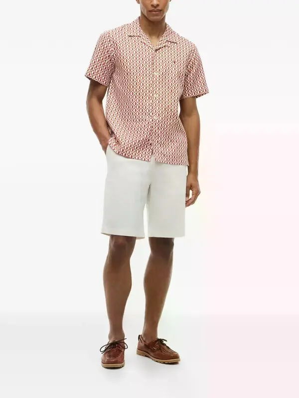 Tommy Hilfiger Geometric-print Short-sleeve Shirt