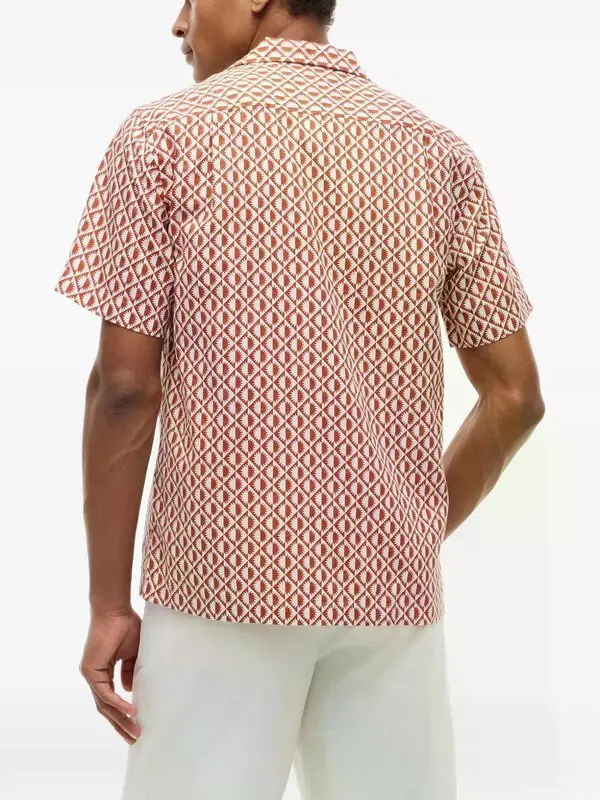 Tommy Hilfiger Geometric-print Short-sleeve Shirt